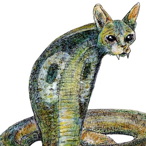 Cobra Cat- Mutant, Cobra, Snake, Cat, Hybrid Animal, Fantasy Art ...
