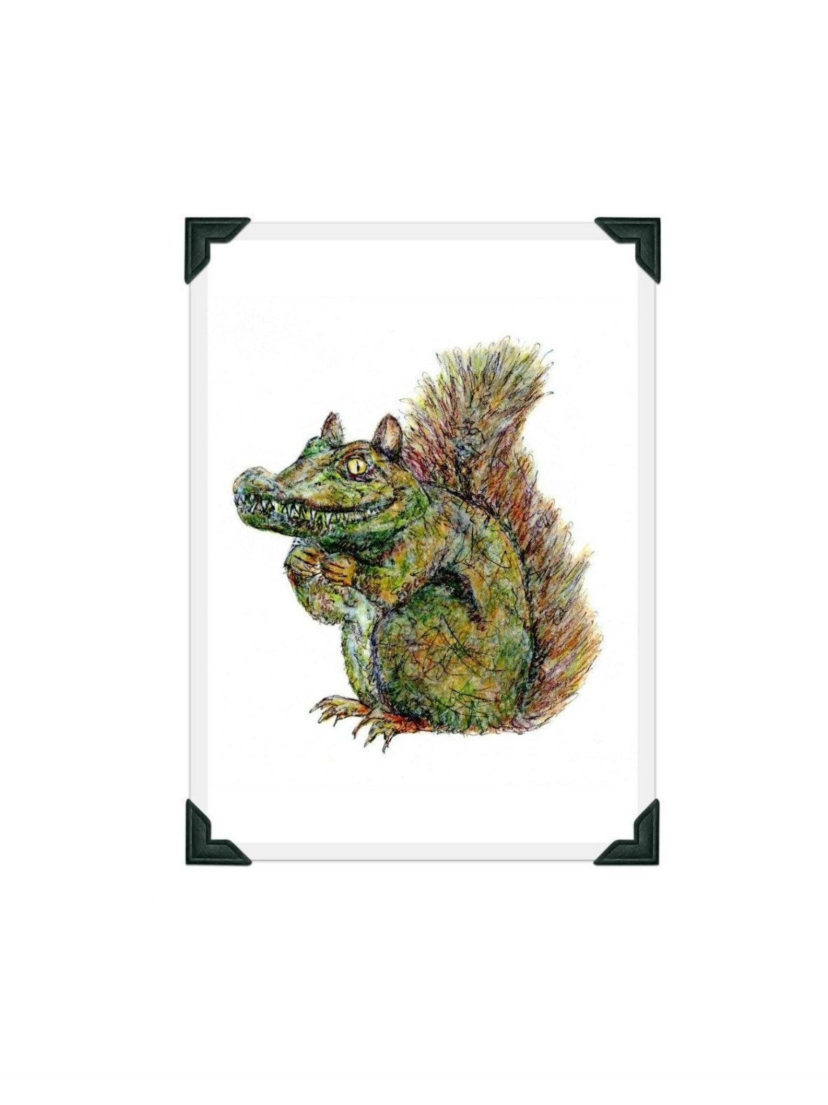 Squalligator - Mutant, Squirrel, Caiman, Alligator, Fantasy Art, Animal ...
