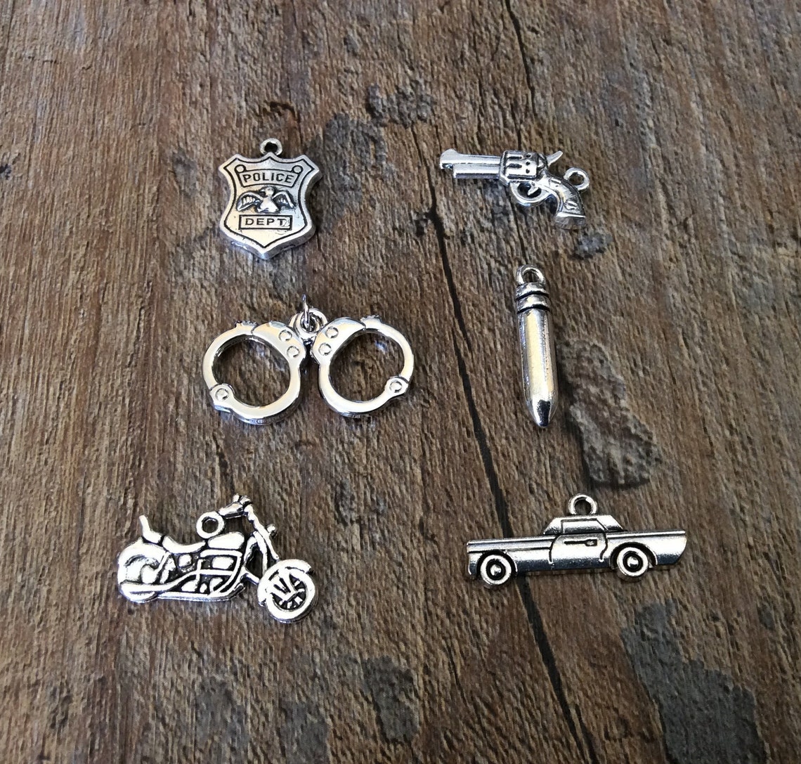 Police Charms Police Officer Policeman Law Enforcement - Etsy