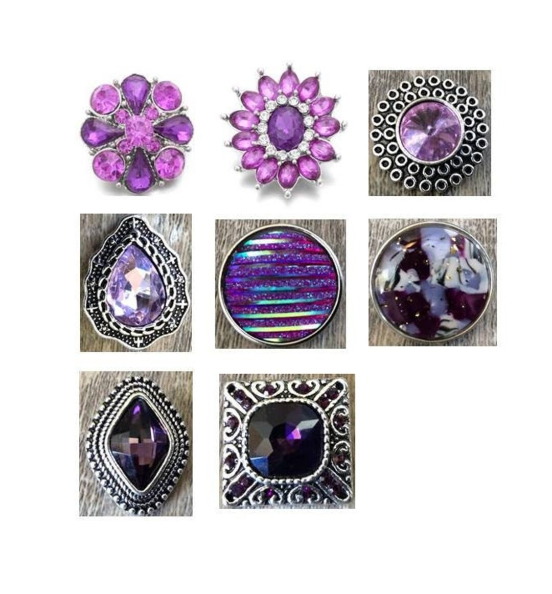 Wine Snap, Purple Snap, Lavender Snap, Purple Snap, Snap Button Charms ...