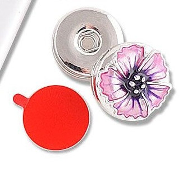 Snap Button Base with Silicone Adhesive Snap Jewelry Base | Etsy