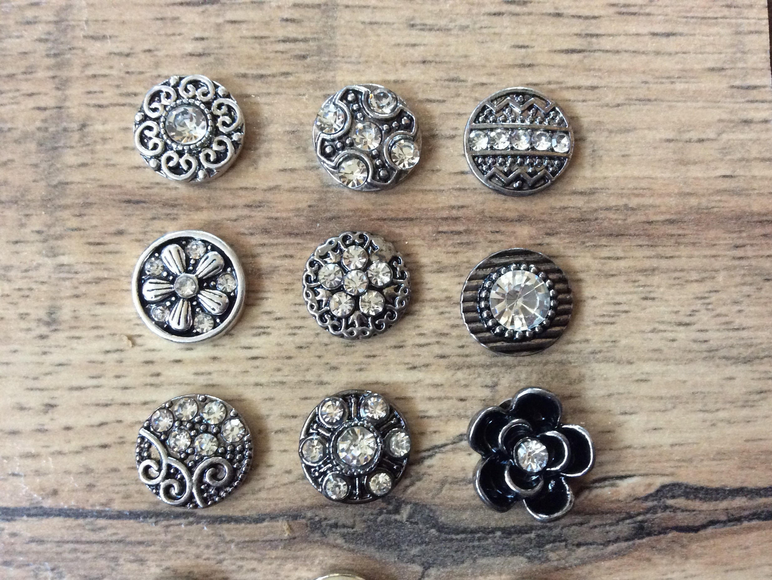 Custom Listing for margaretwatkins22 - (1) each of 9 White Snap Charms ...