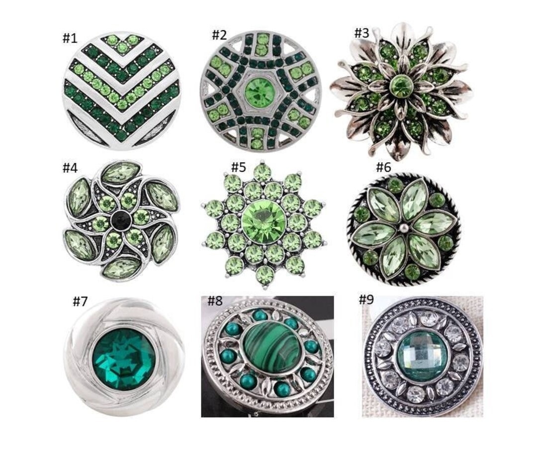 Green Snaps, Emerald Green Snaps, Light Green Snaps, Dark Green Snaps ...