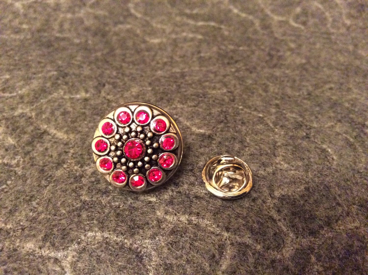 Snap Brooch, Snap Pin, Snap Button Brooch, Snap Lapel Pin, Silvertone ...