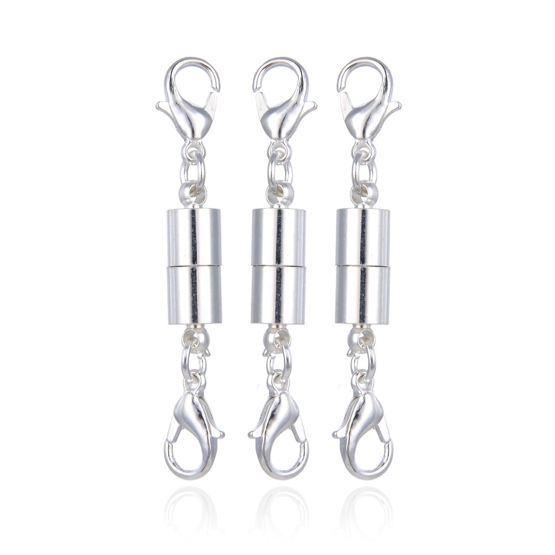 Magnetic Clasp With 2 Lobster Claws, Magnetic Jewelry Conversion Clasp ...