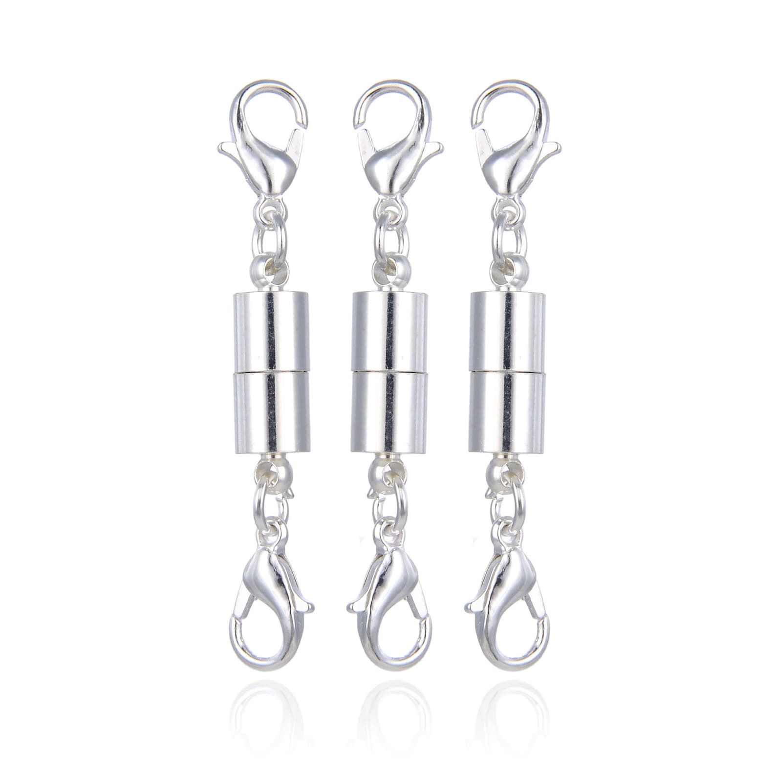 Magnetic Clasp With 2 Lobster Claws, Magnetic Jewelry Conversion Clasp ...