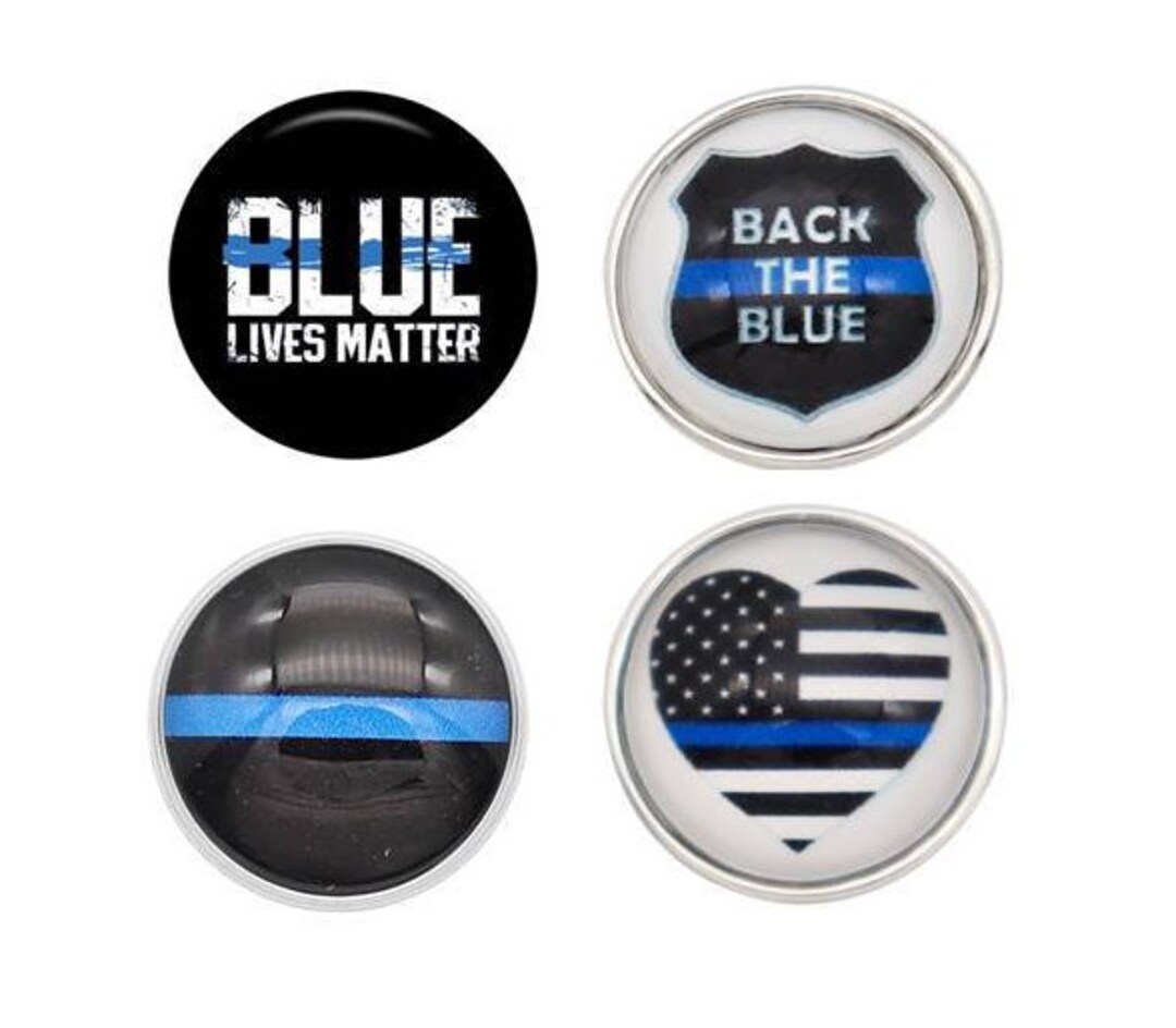 Police Snaps Thin Blue Line Snap Back the Blue Snap Blue - Etsy