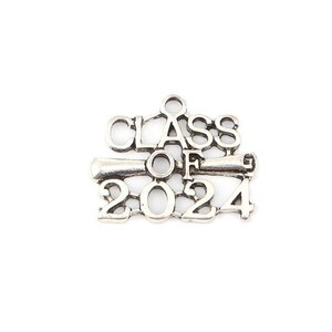 Graduation Charms, Graduate, Diploma Charm, Class of 2021, 2022, 2023, 2024, 2025, 2026, Year ...