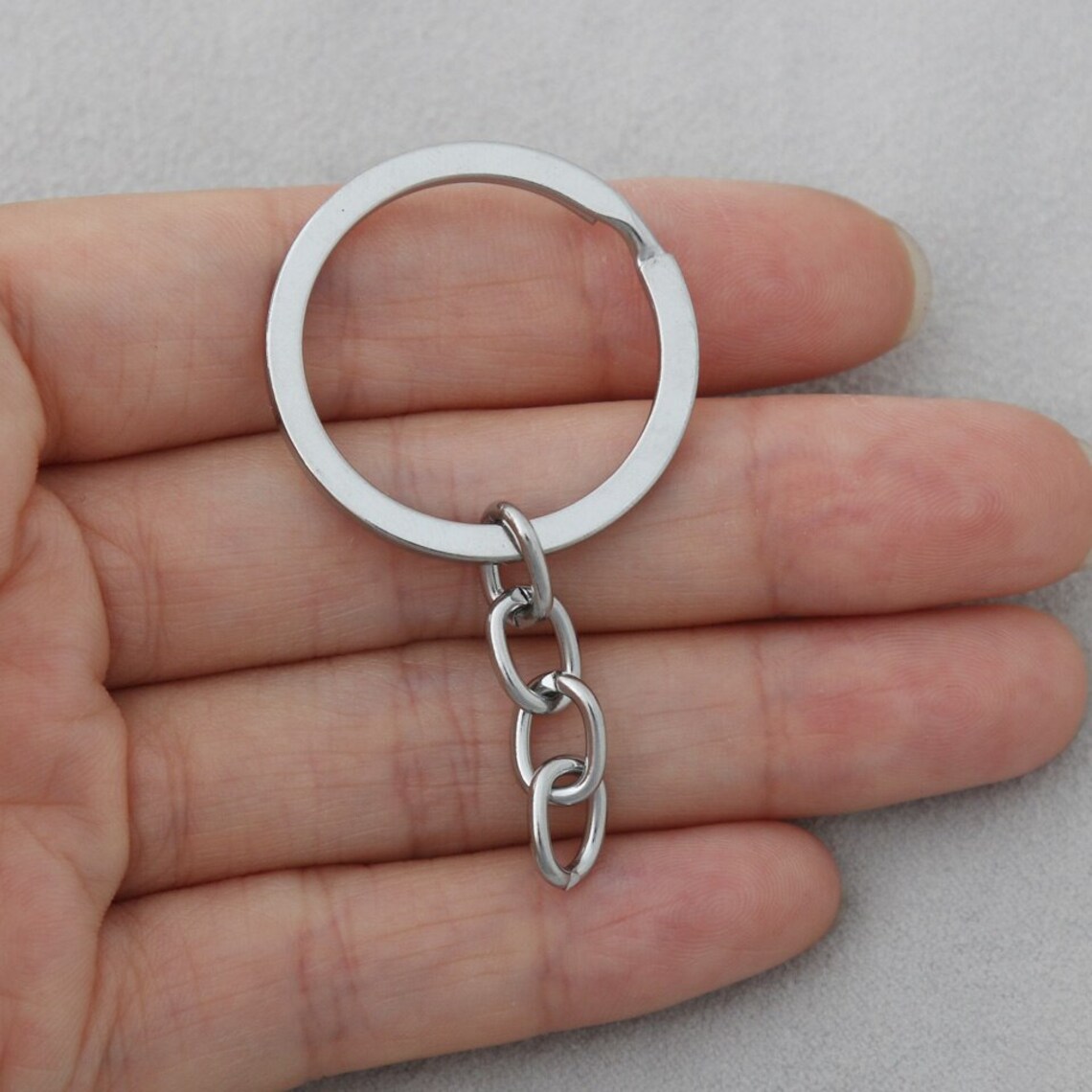 Keyring Keychain DIY Keychain Blank Split Key Ring Key | Etsy