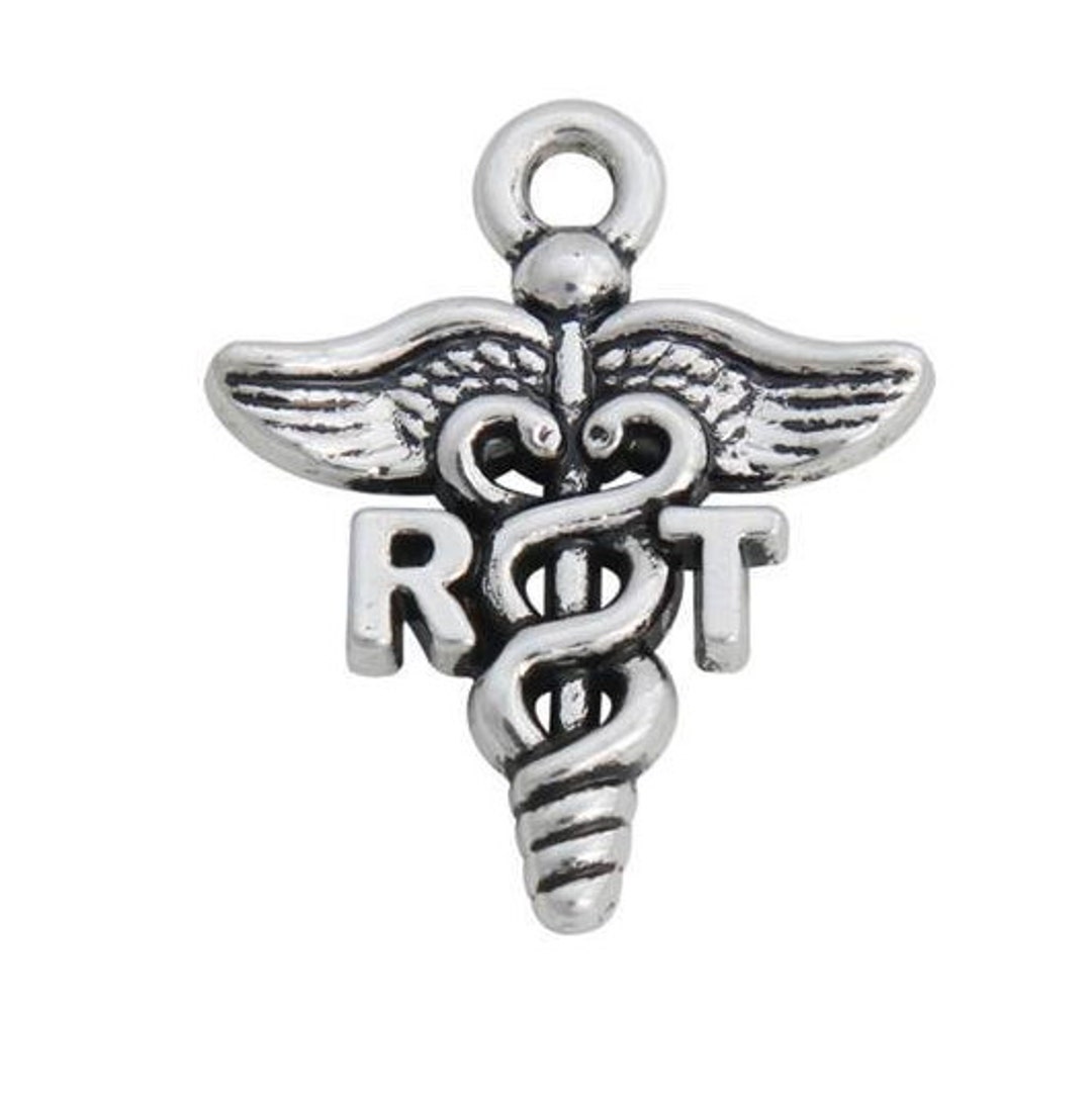 RT Caduceus Charm, Radiology Tech Charm, Respiratory Therapist Charm ...