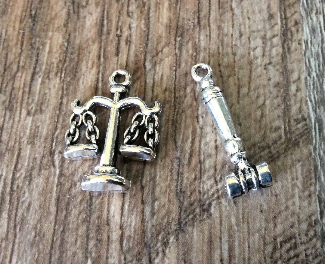 Lawyer Charms, Legal Charms, Scales of Justice Charm, Gavel Charm ...