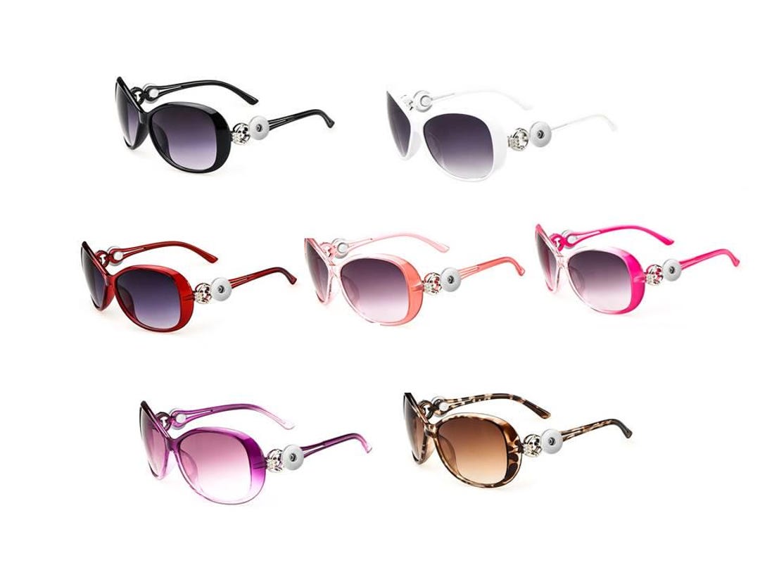 Snap Sunglasses 7 Colors Black, White, Red, Blush Pink, Pink, Purple ...