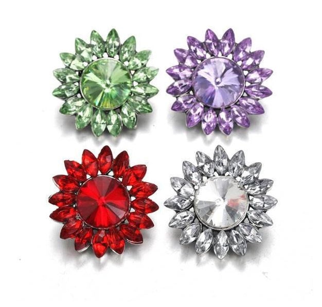 Green Snap, Purple Snap, Red Snap, White Snap, Snap Charm Buttons for ...