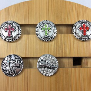 Cross Snap, Faith Snap, Angel Wings Snap Charms for Snap Jewelry. Fits ...