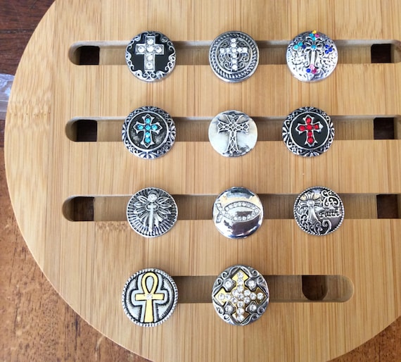 Snap Charms Faith Angel Christian Fish Cross Snap Charms | Etsy