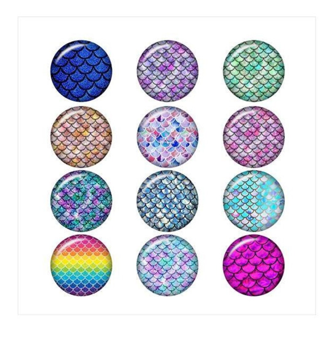 Mermaid Snap, Mermaid Scale Snap, Fish Scale Snap, Snap Jewelry Snap ...