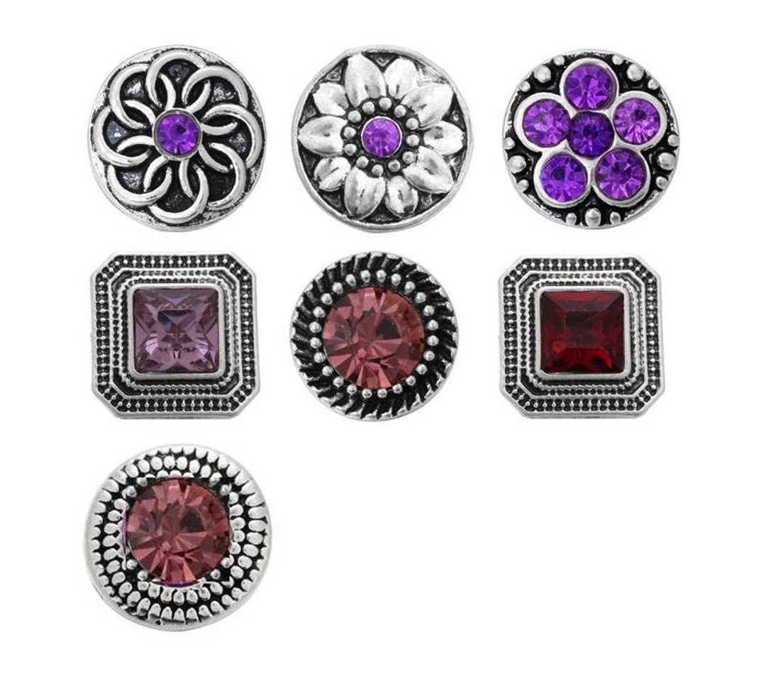 12mm Snaps, Purple Snaps, Wine Snaps, Light Purple Snaps, Dark Purple ...