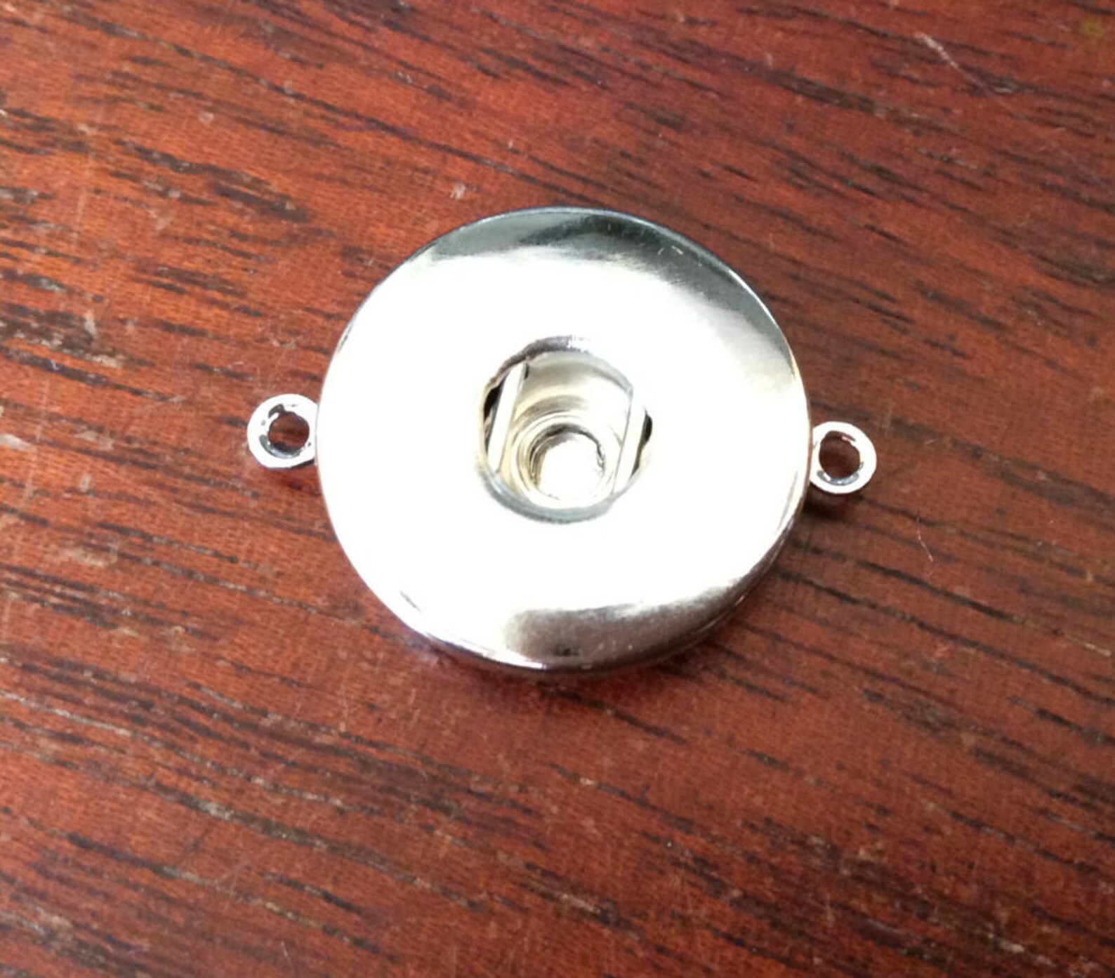DIY Snap Jewelry 18mm DIY Snap Charm Connector Double Ring for | Etsy