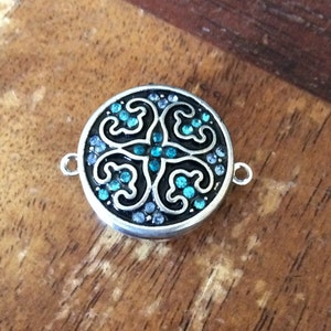 DIY Snap Jewelry 18mm DIY Snap Charm Connector Double Ring for Earrings ...