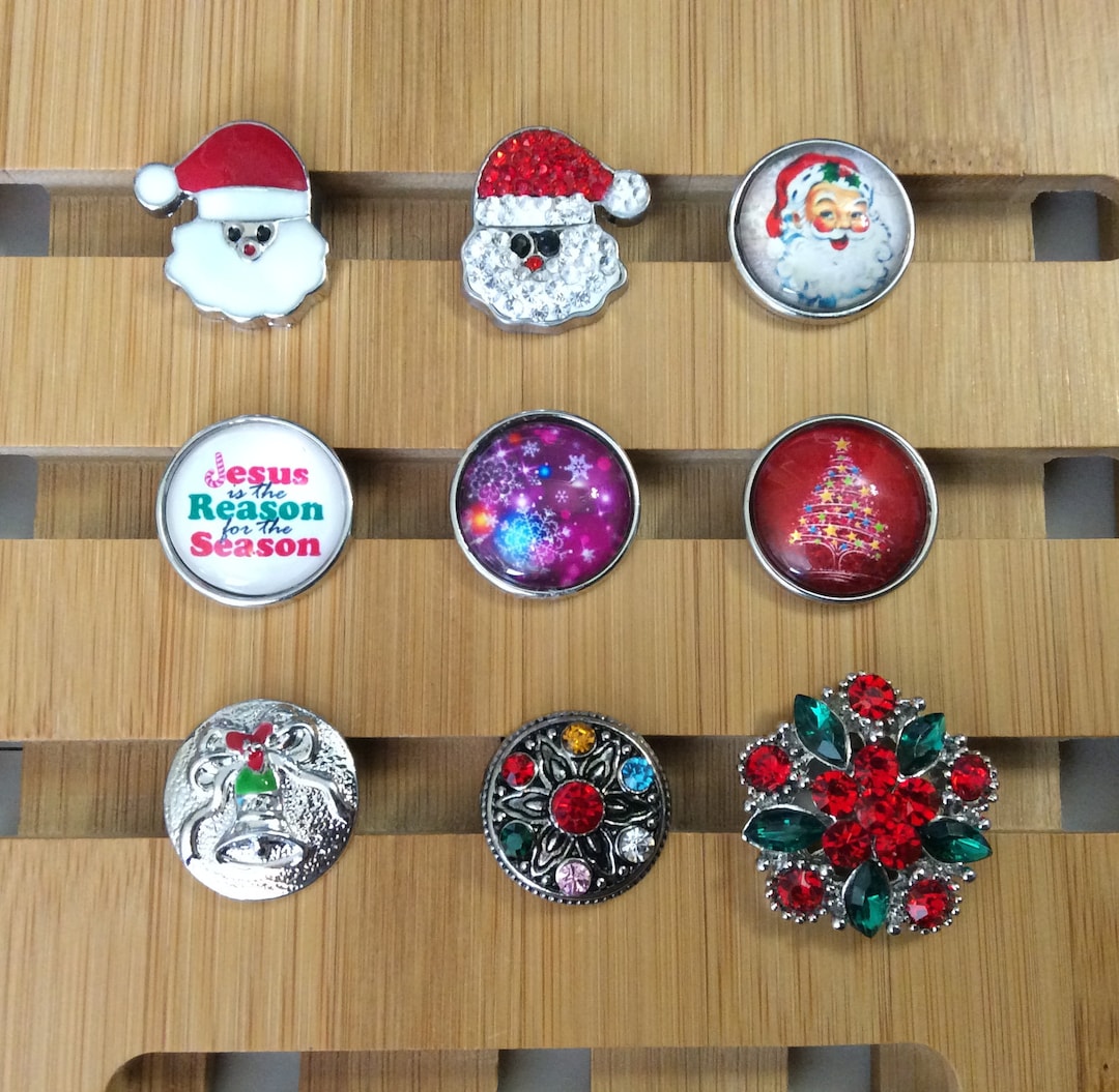 Snap Charms Santa Snap, Christmas Tree Snap, Ornament Snap, Jesus is ...