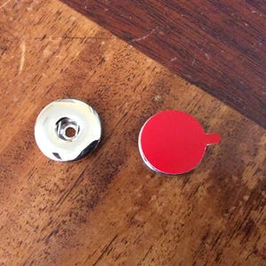 Snap Button Base With Silicone Adhesive Snap Jewelry Base, Adheres to ...