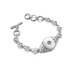 Snap Bracelet Scroll Link Chain Snap Bracelet Silvertone - Etsy