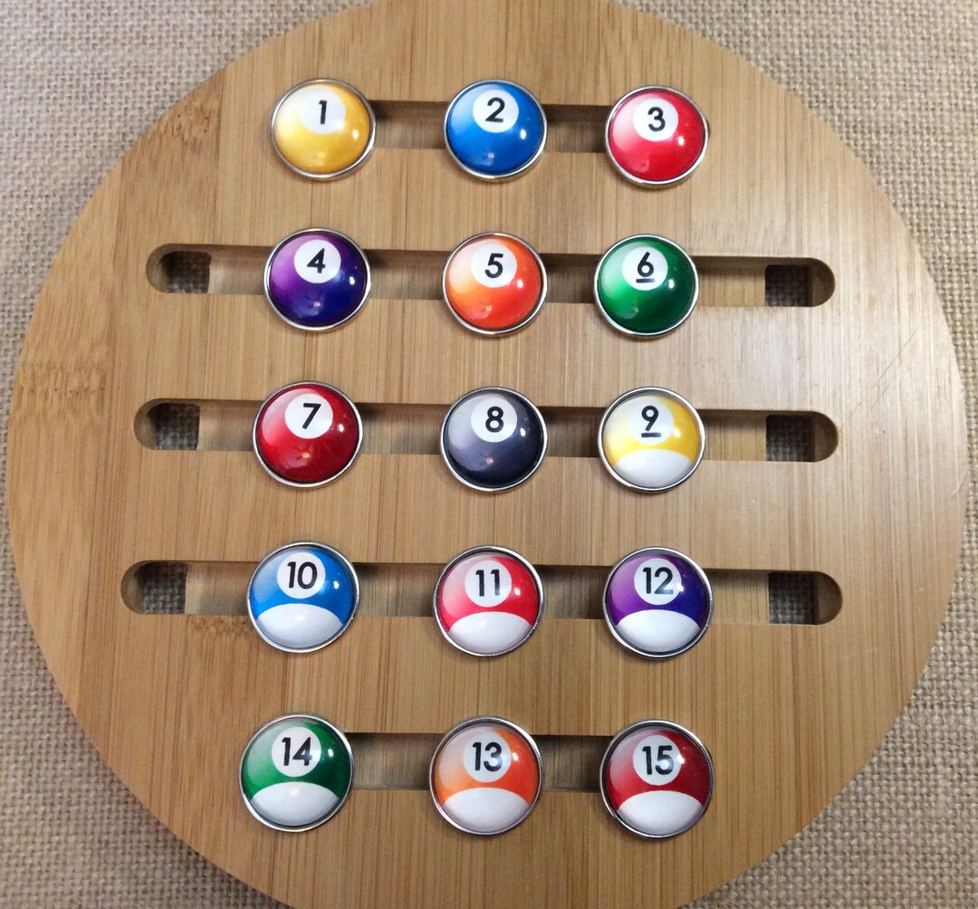 Pool Ball Snaps Billiard Snaps Ball Snaps Number 1 Thru 15 - Etsy
