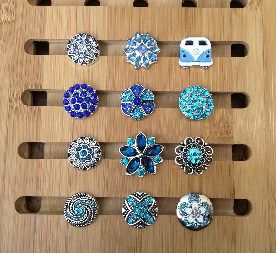 Blue Snap Charms, Aqua, Light Blue, Teal, Sapphire Snap Charms for Snap ...