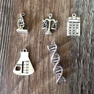Chemistry Charms, Microscope Charm, Balance Scales Charm, Beaker Charms ...