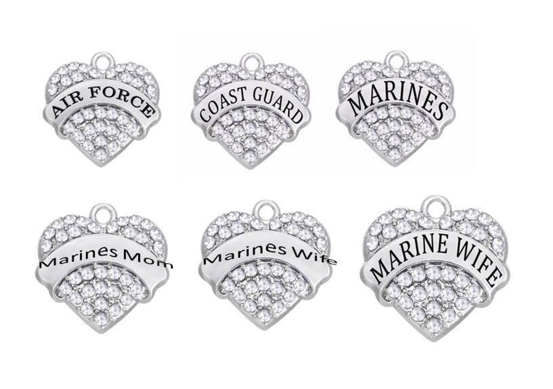 Military Charms, Air Force, Marines, Coast Guard, Marine's Mom, Marine ...