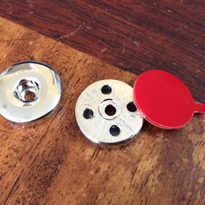 Snap Button Base With Silicone Adhesive Snap Jewelry Base, Adheres to ...