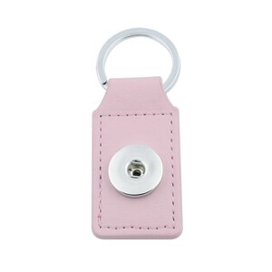 Snap Keychain, Snap Handbag Charm Key Chain. PU Leather, 8 Colors ...