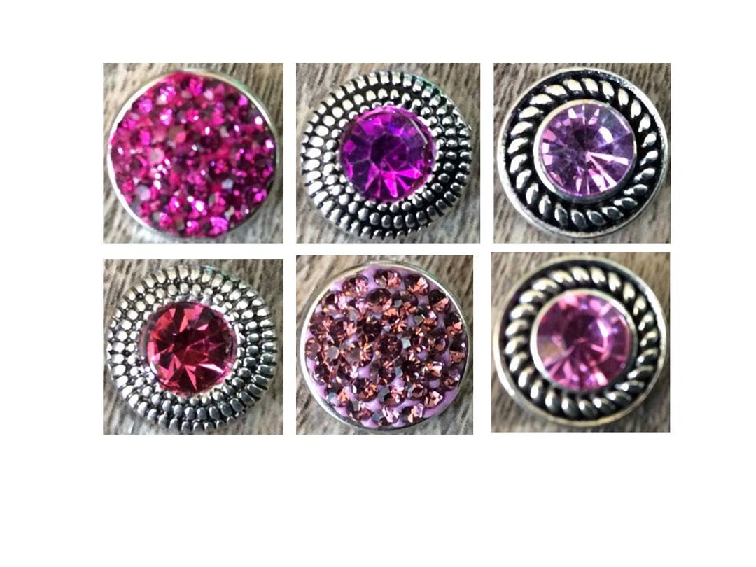 12mm Pink Snap, Hot Pink, Light Pink Charms for 12mm PETITE/MINI Snap ...