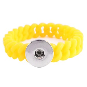 Silicone Snap Bracelet Braided Rope 1 Snap Jewelry Bracelet, Stretchy ...