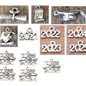 Graduation Charms, Graduate, Diploma Charm, Class of 2021, 2022, 2023 ...