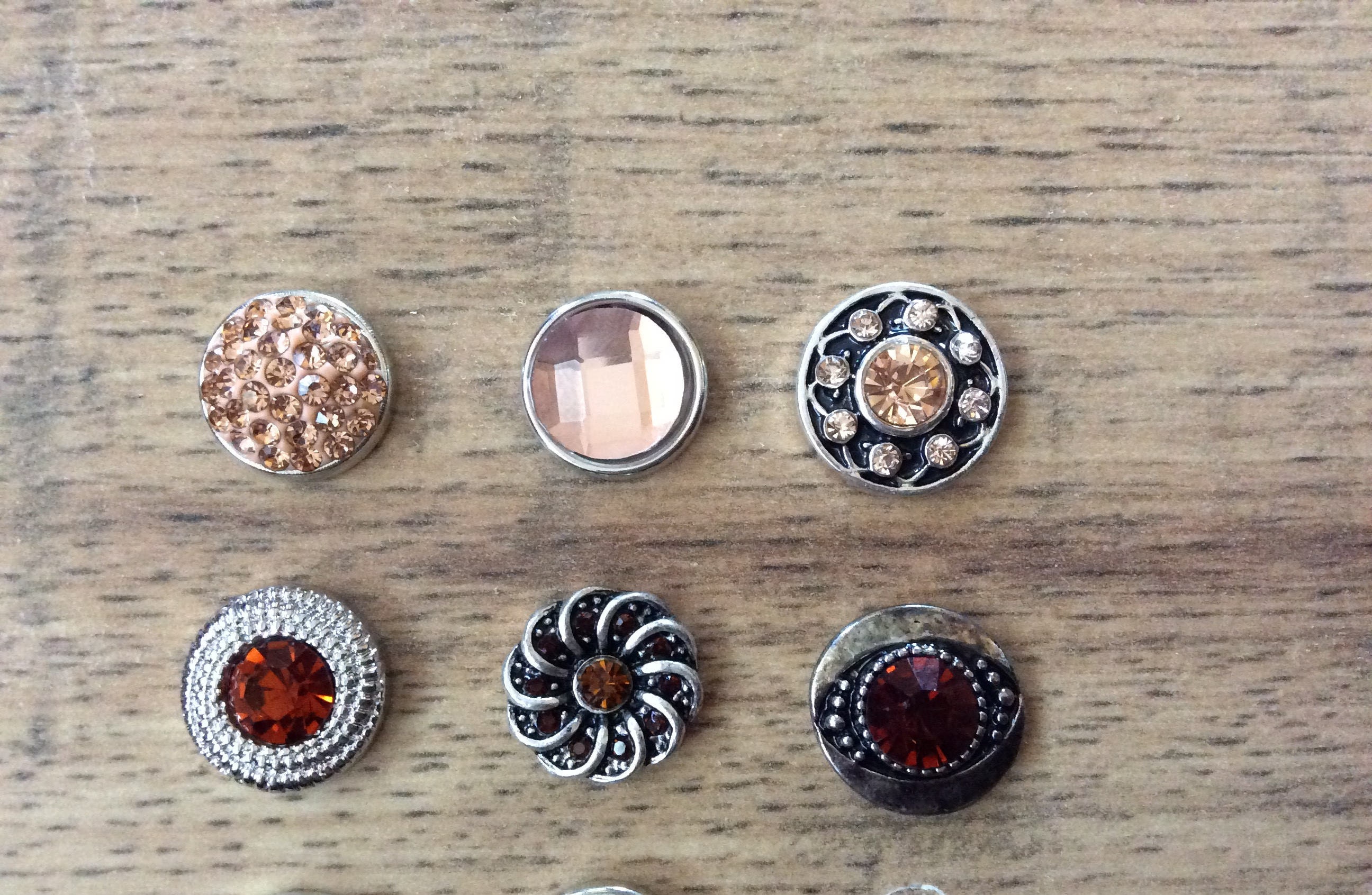 Champagne Snap Charms Amber Snap Charms for 12mm PETITE/MINI Snap ...