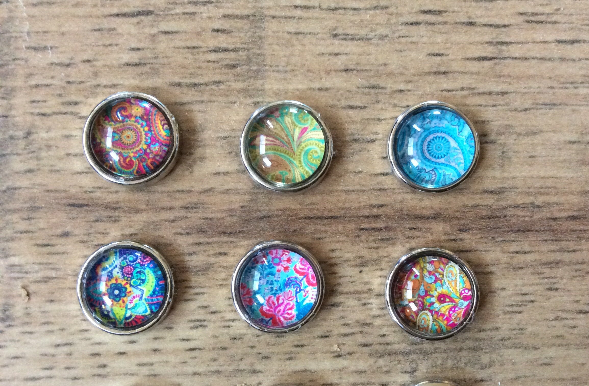 Paisley Snap Charms for 12mm PETITE/MINI Snap Jewelry, Fits 12mm Ginger ...