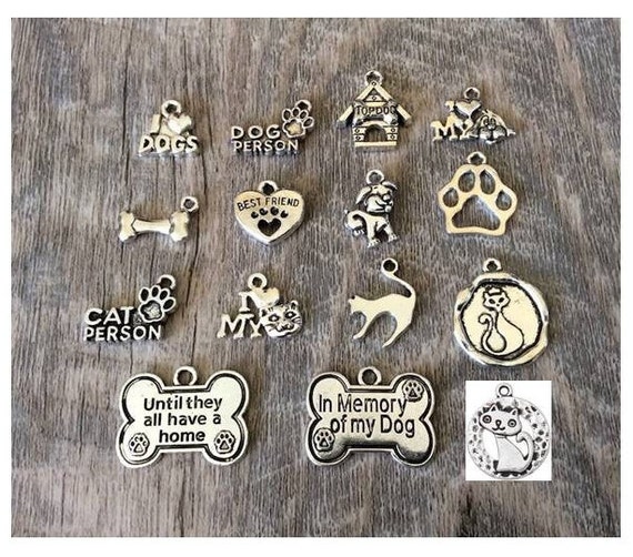 Dog Charms Cat Charms Pet Charms Dog Person Cat Person - Etsy