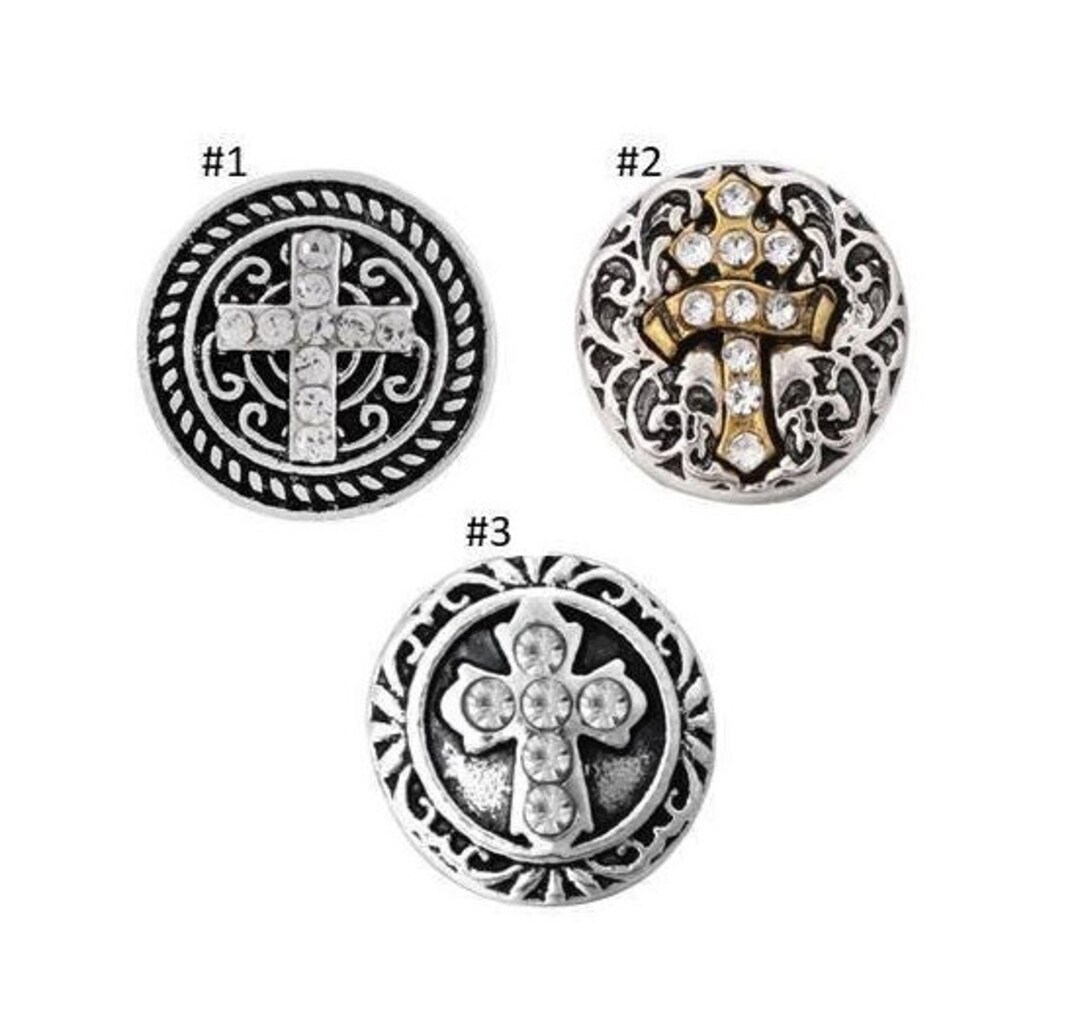 Cross Snap, Faith Snap for 12mm PETITE/MINI Snap Jewelry, Fits 12mm ...
