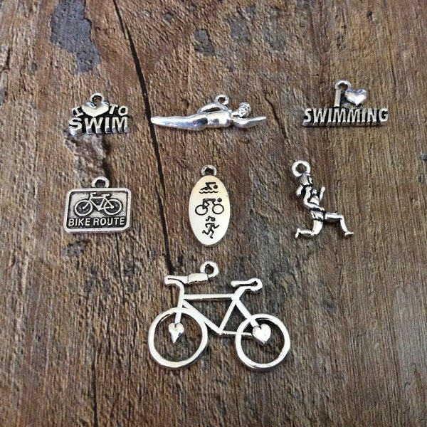 Swimmer Charm - Etsy