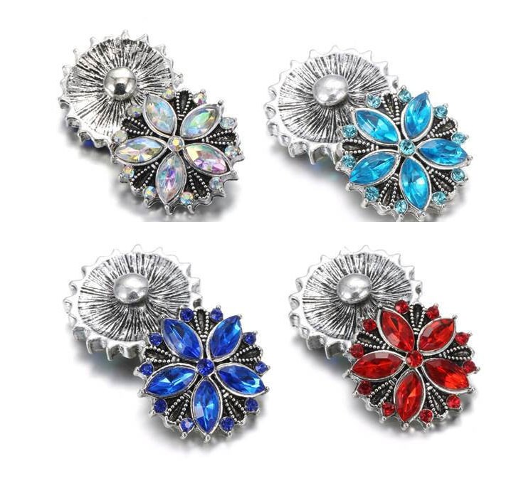 Snap Charms, Blue Snap, Aqua Snap, Red Snap, AB White Snap Charms for ...