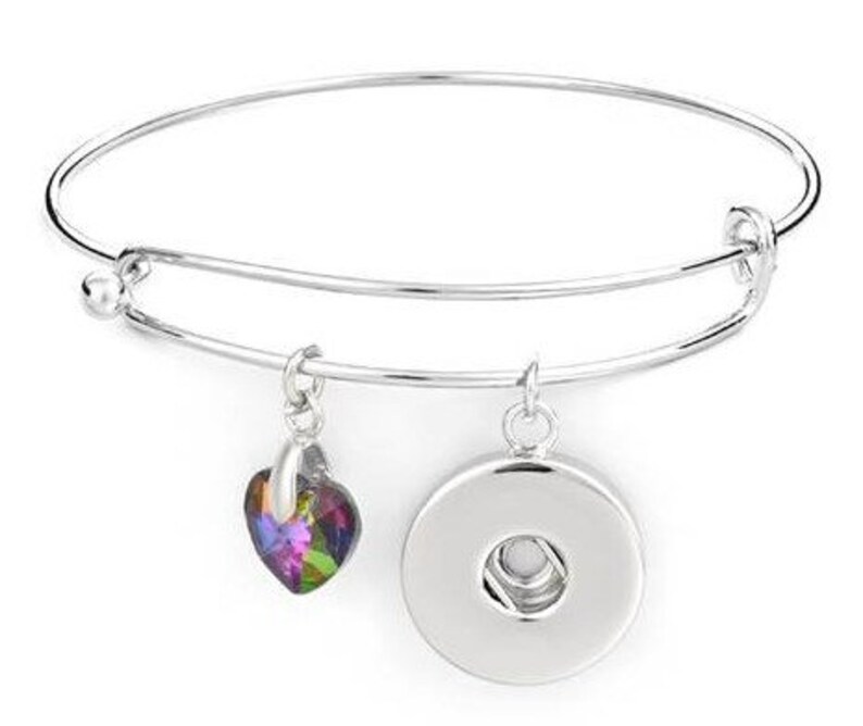 Snap Bracelet Wire Snap Bangle Bracelet 6 Colors Adjustable - Etsy