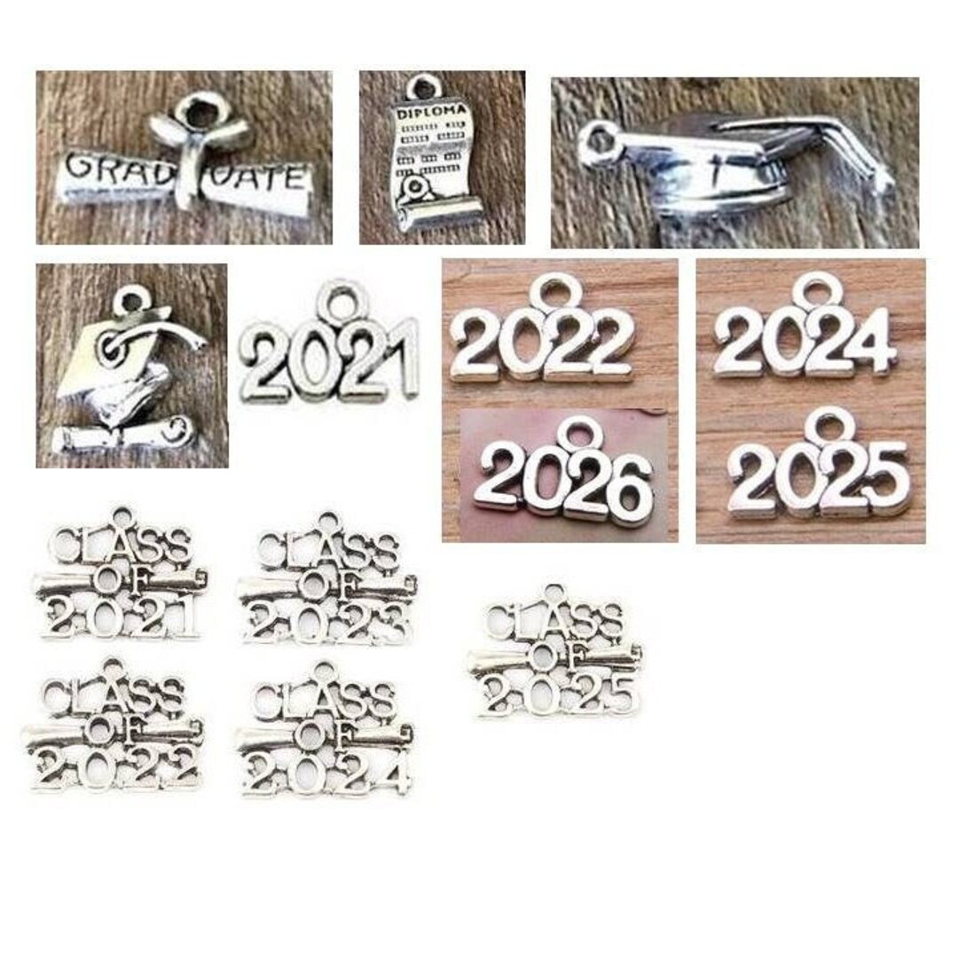 Graduation Charms, Graduate, Diploma Charm, Class of 2021, 2022, 2023 ...