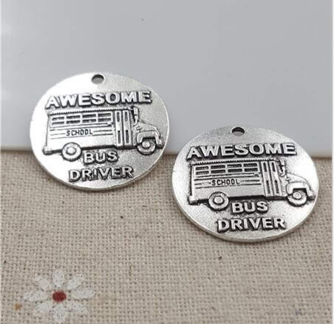 Awesome Bus Driver Charm, School Bus Driver, Bus Driver Gift ...