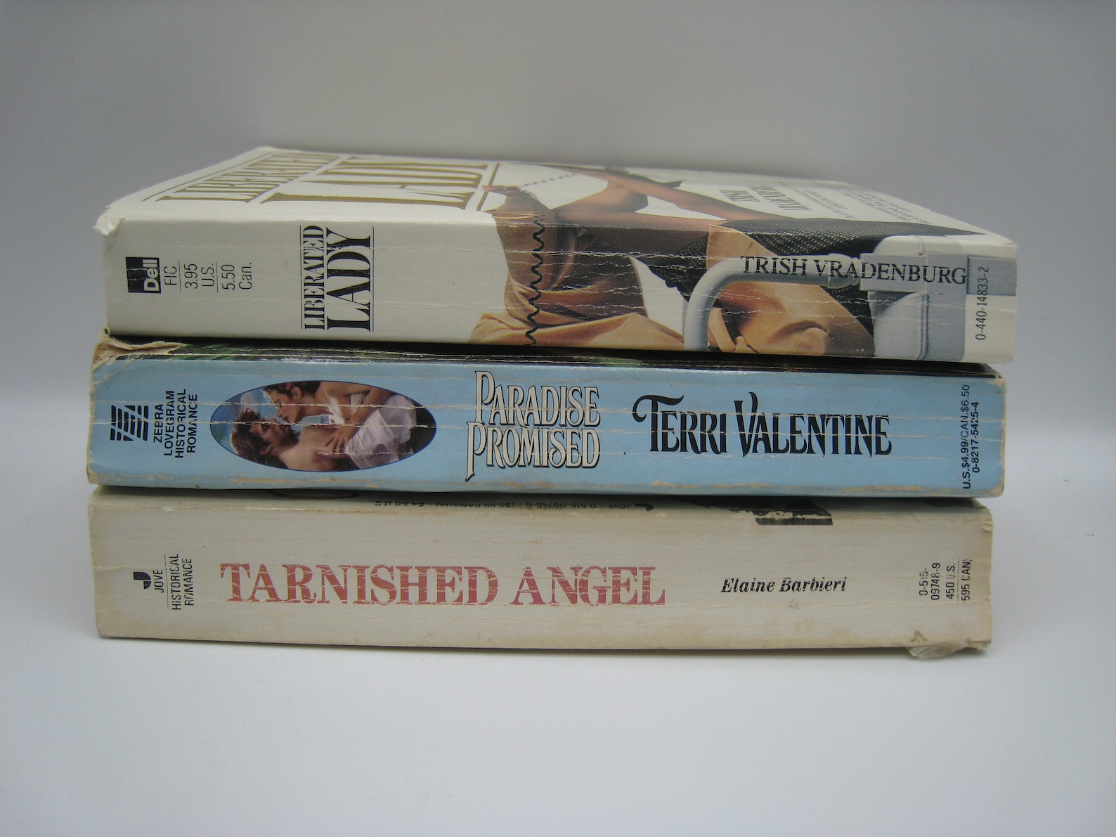 Romance Novels, Vintage Paperbacks, Stack of Three, Boho Bedroom Décor ...