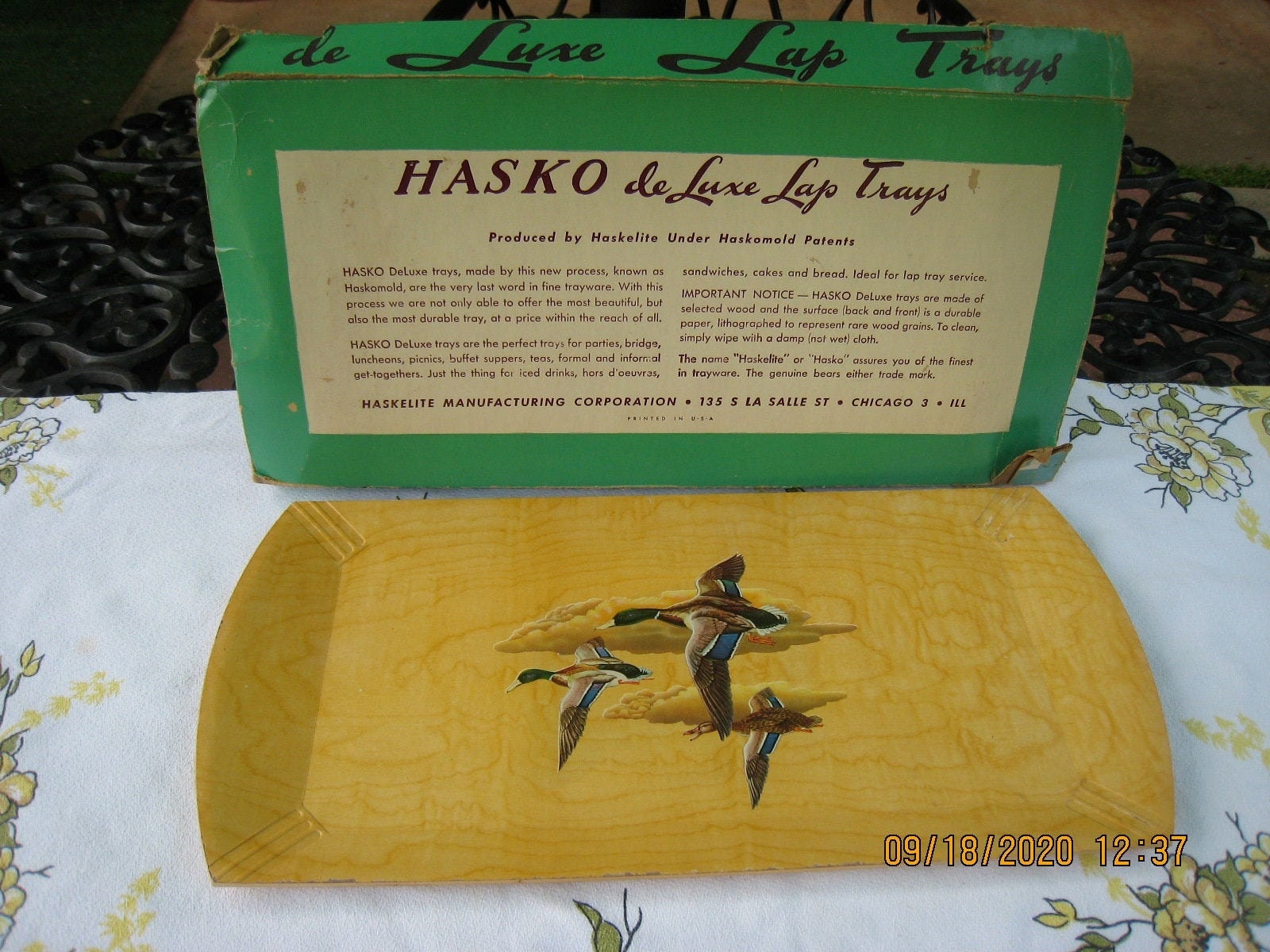 Hasko De Luxe Lap Trays Set of Four 1950's. Retro Decor | Etsy