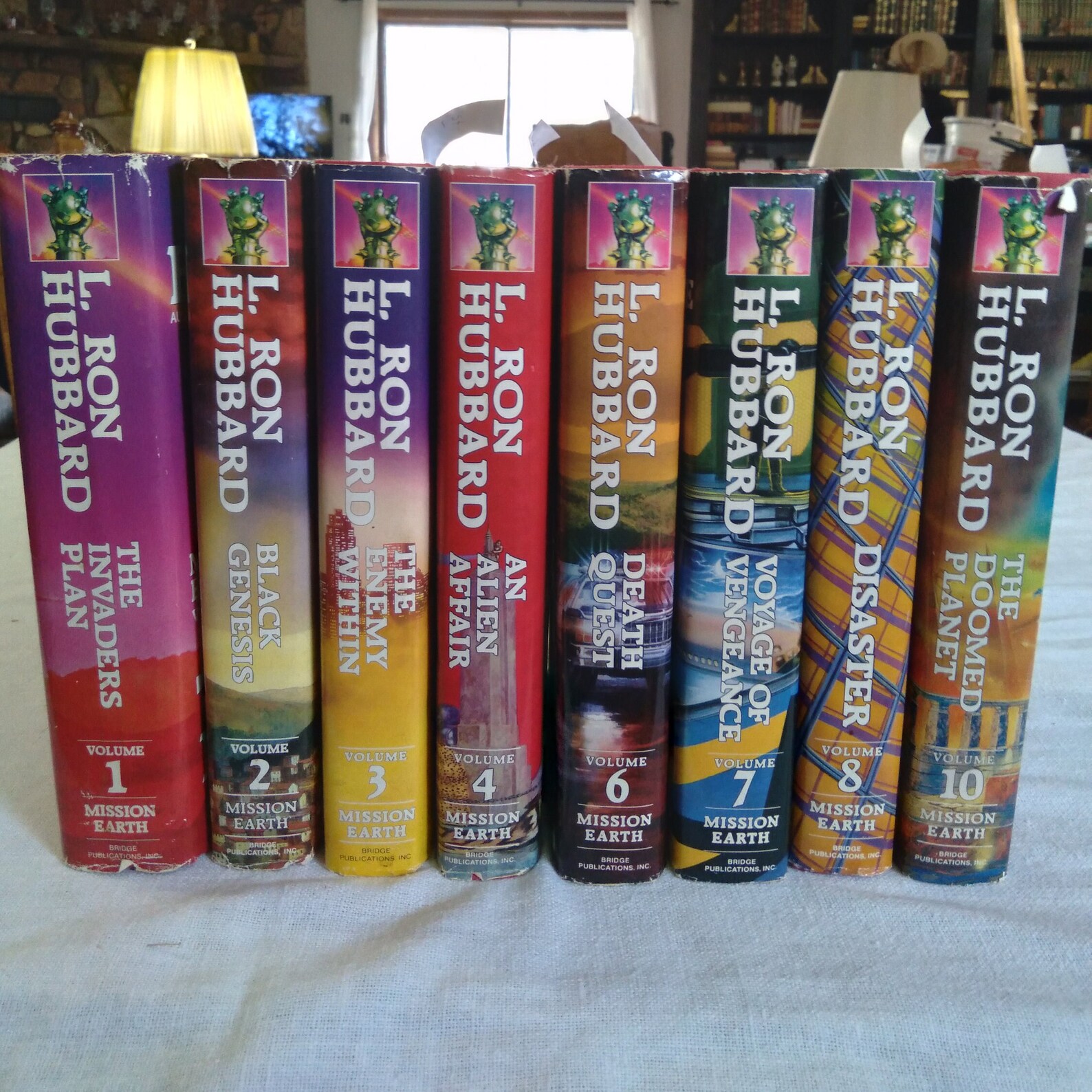L. Ron Hubbard/ Mission Earth Books/hardbound, Dust Jackets, Some First ...