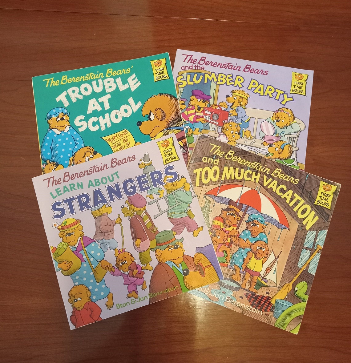 The Berenstain Bears/stan and Jan Berenstain/set of 4 First Time Books ...