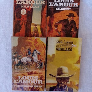 Louis L'amour/vintage Westerns/bantam Paperbacks/set of Four Books ...