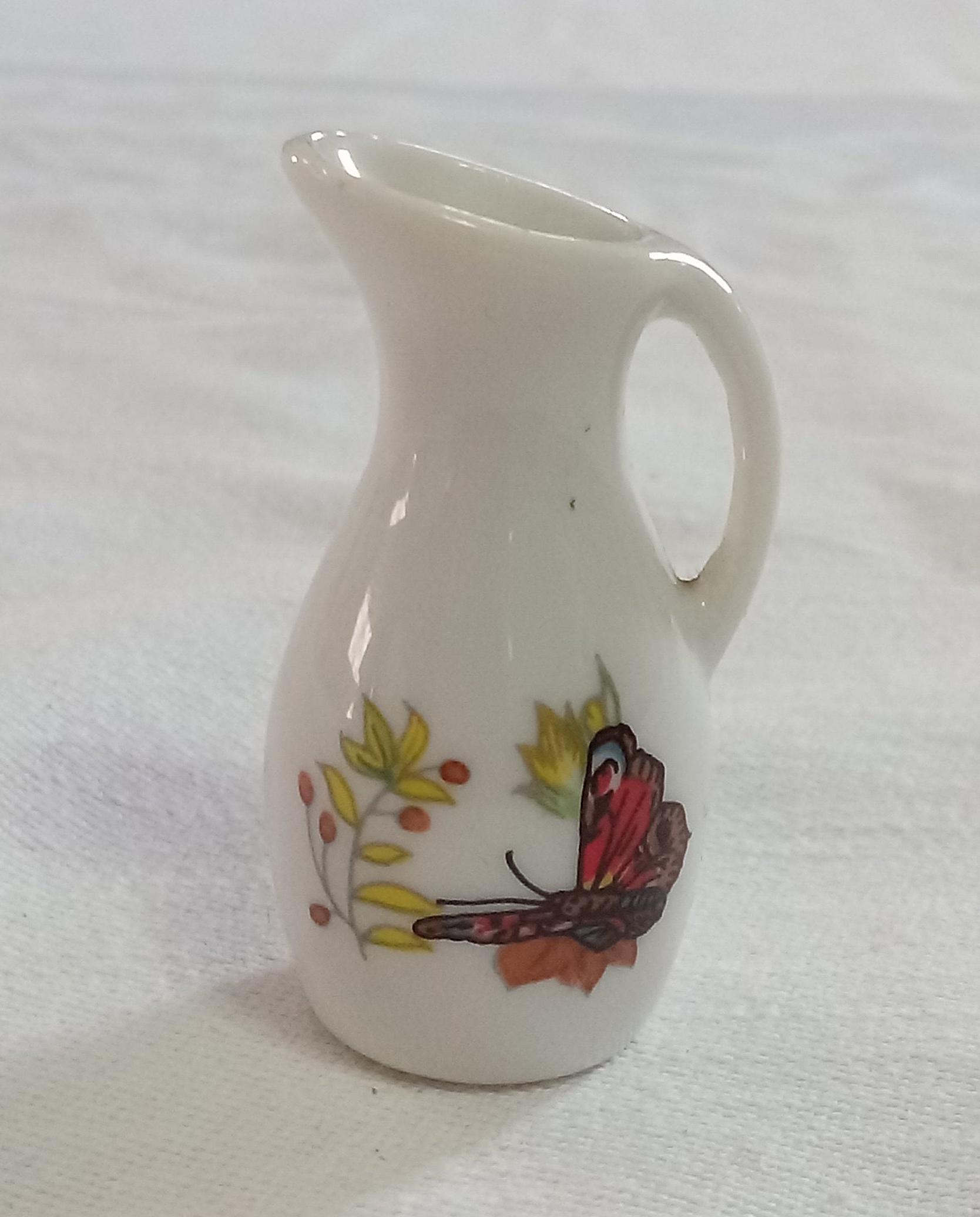 Miniature Pitcher/ewer/doll House China/fairy Garden/tiny Pitcher/gift ...